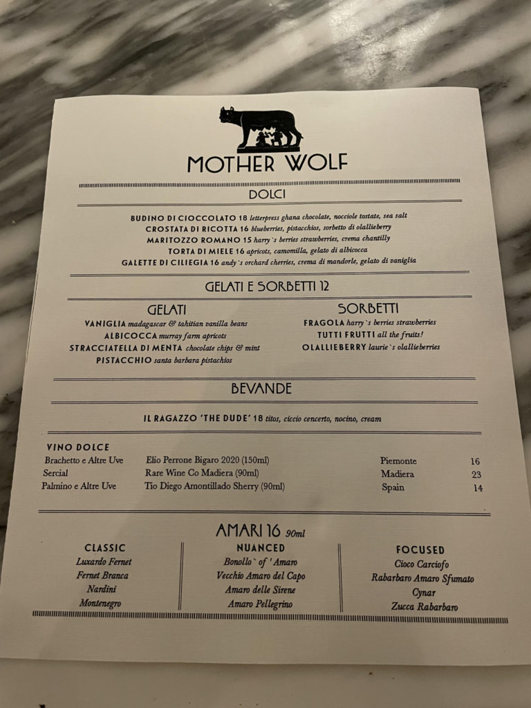 Mother Wolf — A Review on Hollywood’s New Favorite Italian Restaurant ...