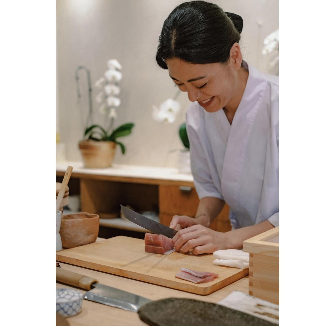 The Elegant $250 Omakase Led By a Female Sushi Chef - Mori Nozomi ...
